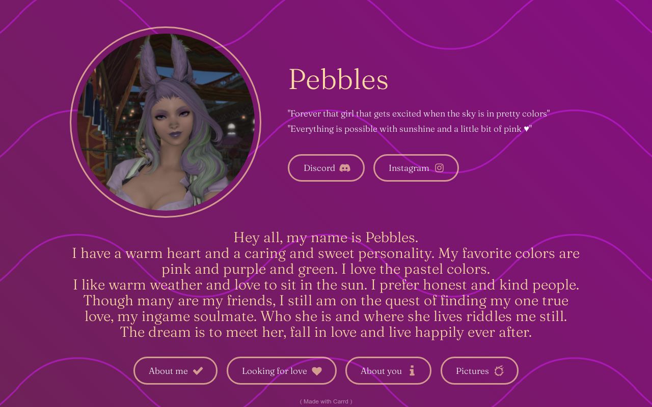 Pebbles profile